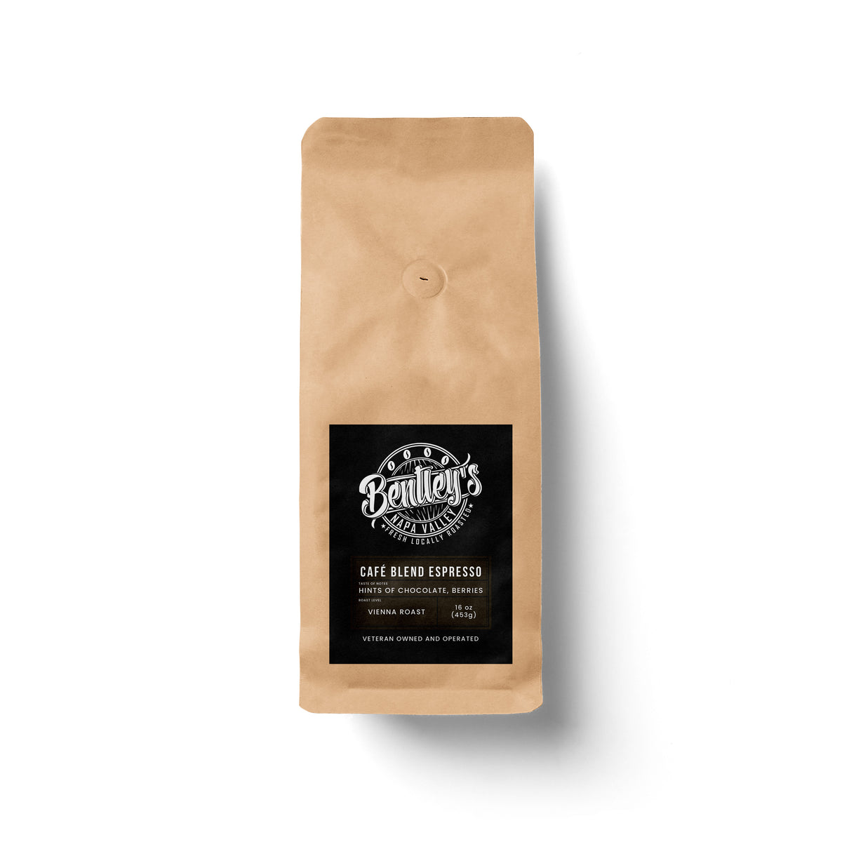 Bentley's Napa Valley - Cafe Espresso Blend (Medium/Dark) - Bentley's ...
