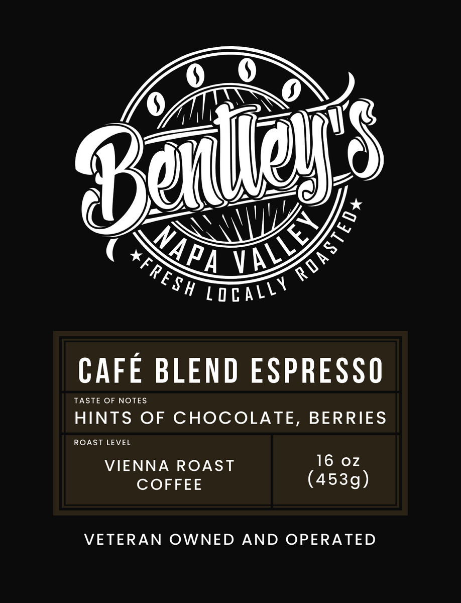 Bentley's Napa Valley - Cafe Espresso Blend (Medium/Dark) - Bentley's ...